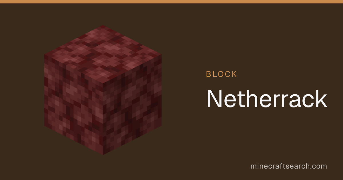 Netherrack in Minecraft: Recipe & Build Ideas