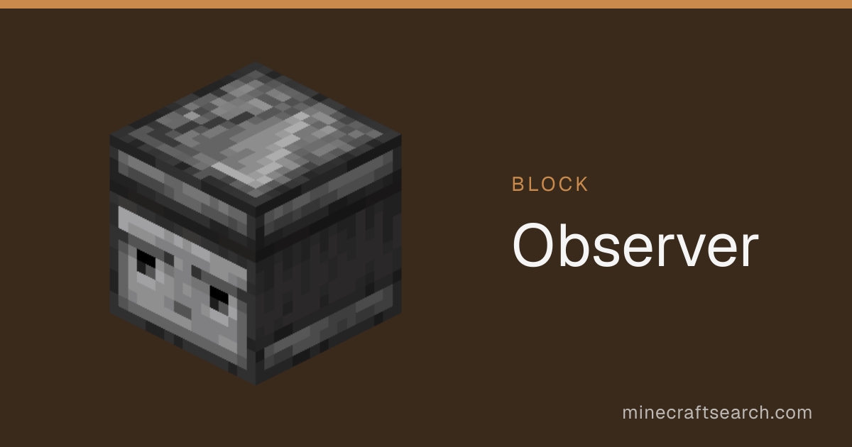 Observer in Minecraft: Redstone Uses & Recipe