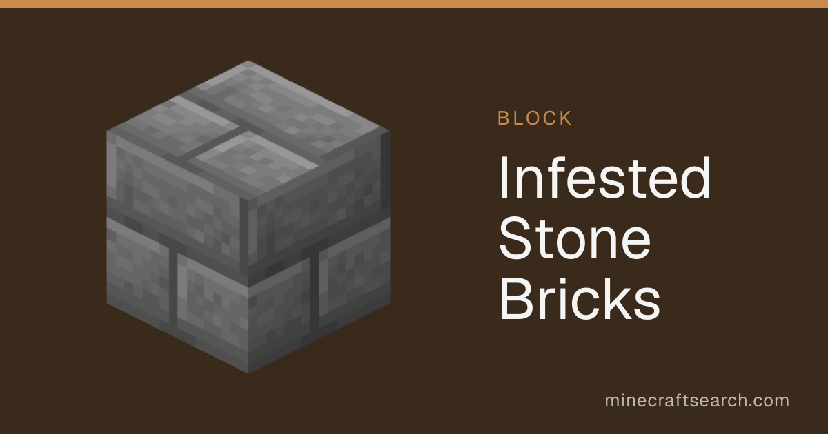 Ladrillos de piedra infestados in Minecraft
