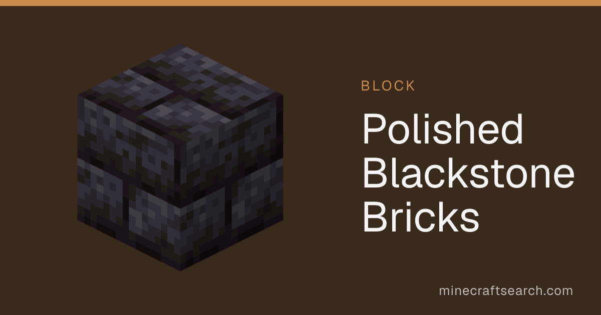 Ladrillos de piedra negra pulida in Minecraft