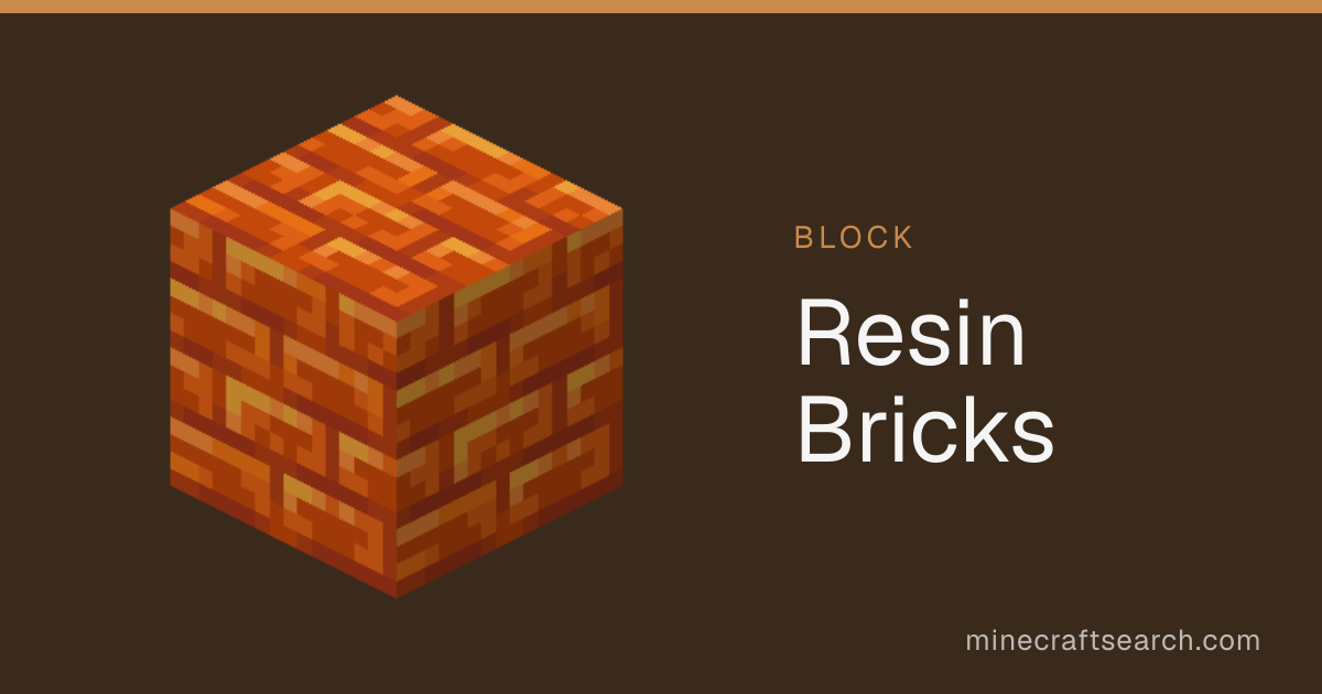 Ladrillos de resina in Minecraft