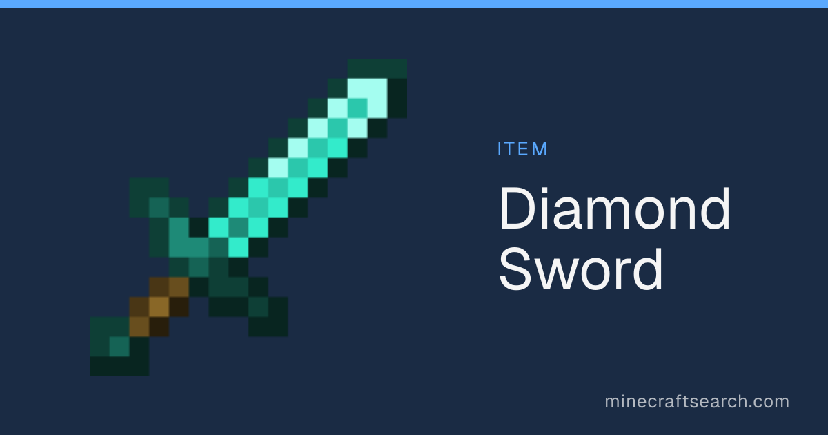 Espada de diamante en Minecraft: daño, fabricación y combate