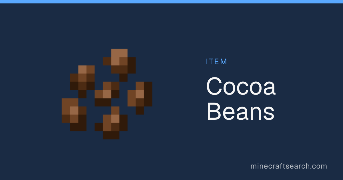 Semillas de cacao en Minecraft: dónde encontrar y usos