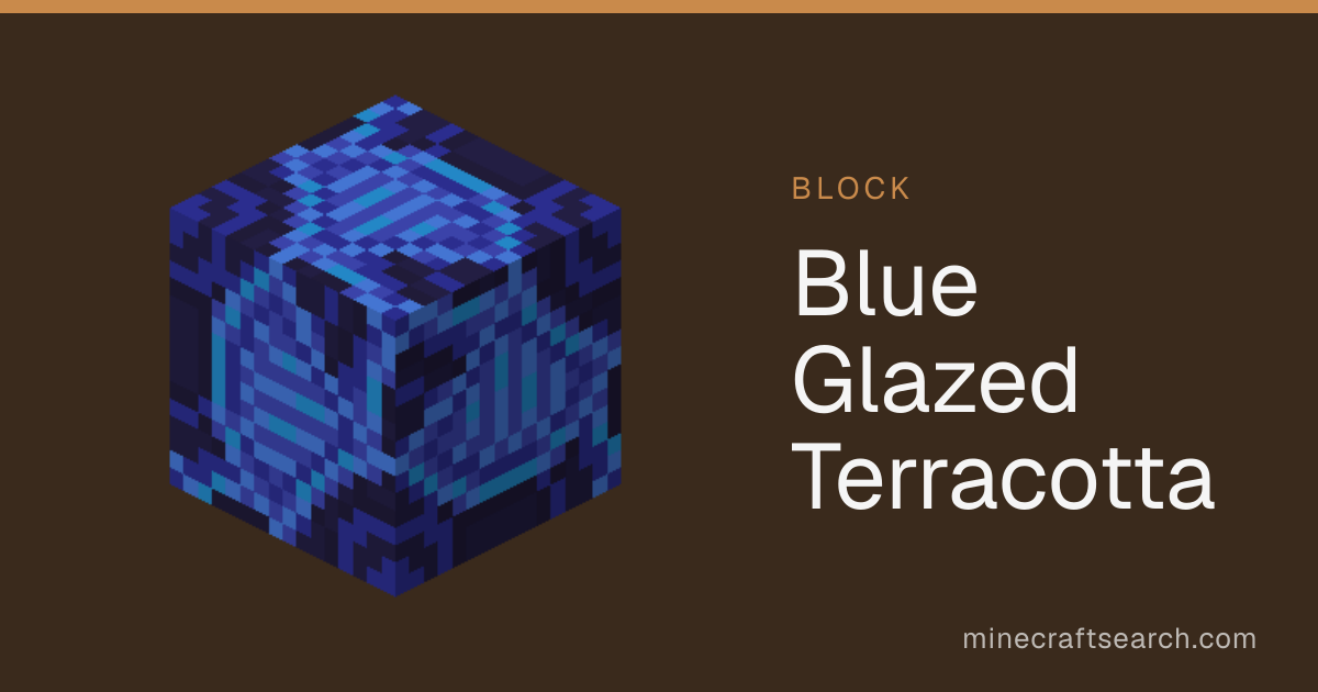 Azulejo azul en Minecraft: receta e ideas de construcción