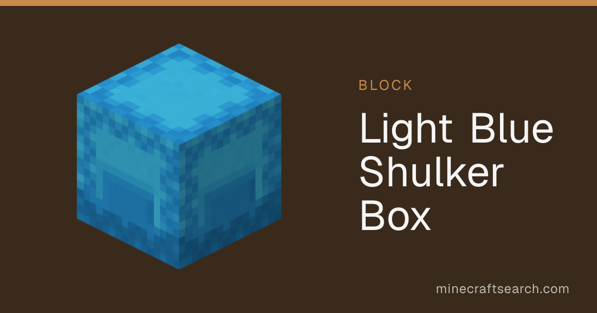 Caja de shulker azul claro in Minecraft