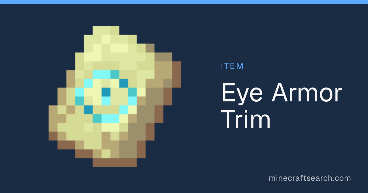 Ornamento de ojo en Minecraft: botín, receta y usos