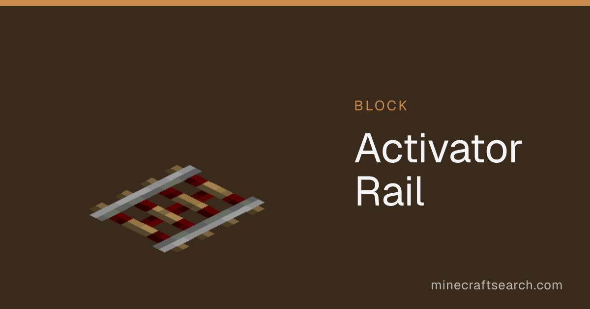 Rails déclencheurs in Minecraft