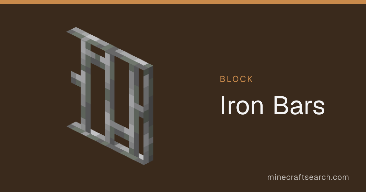 Barras de Ferro em Minecraft: receita e ideias de build