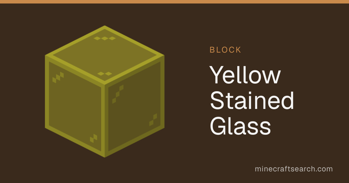 Vidro Amarelo em Minecraft: receita e ideias de build